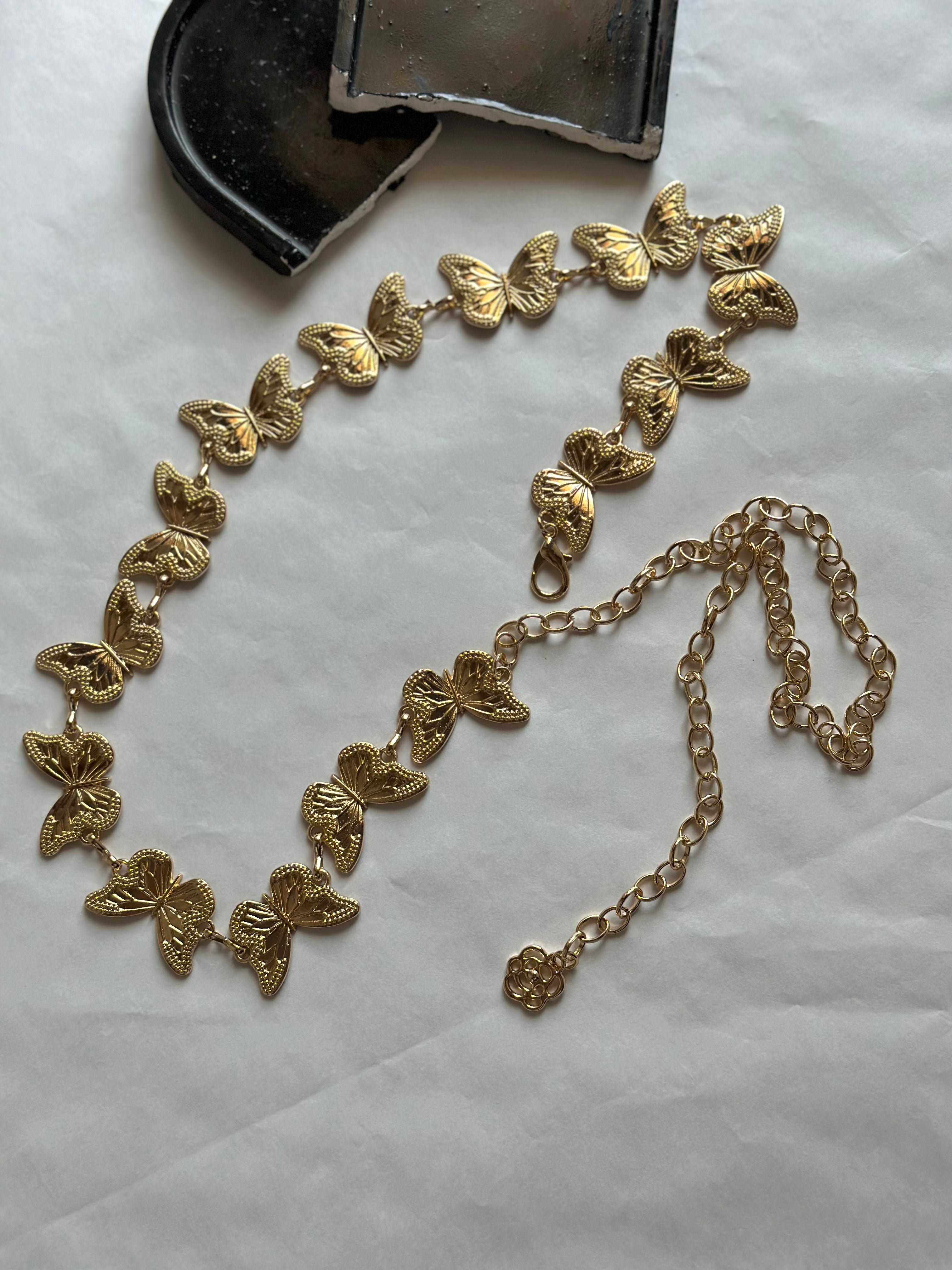 Gold Butterfly Belt – Glowyy